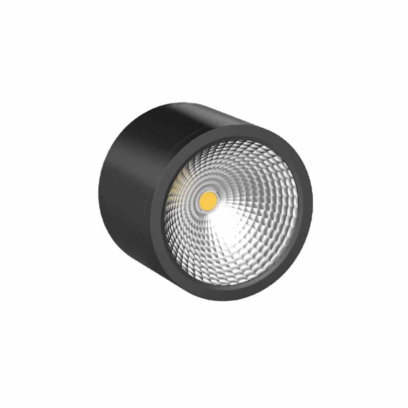 LED Downlight Cylinder Surface black 50W - W8 Label